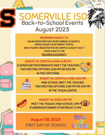 Upcoming Important Dates | Somerville Intermediate School